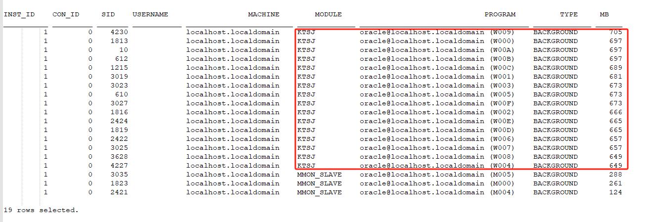 Troubleshooting Oracle 19c ora_wNNN process memory usage high – ANBOB